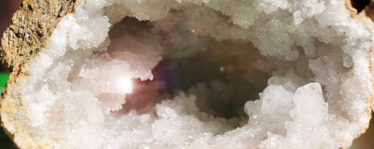 geoda de cristal de roca