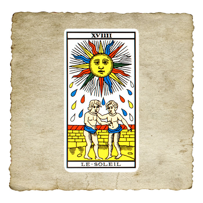 El Sol: Arcano n.º 19 del Tarot de Marsella - Reino Minerales