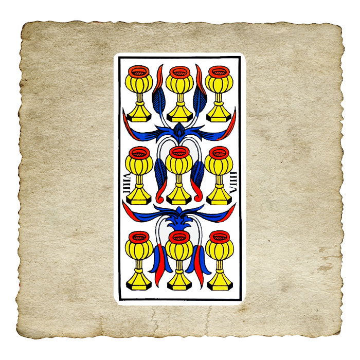 El Nueve de Copas: Arcano n.º 31 del Tarot de Marsella - Reino Minerales